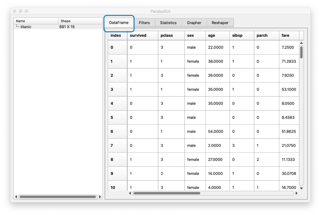 【PandasGUIで簡単データ解析】インストールから操作まで - Mickey's Life