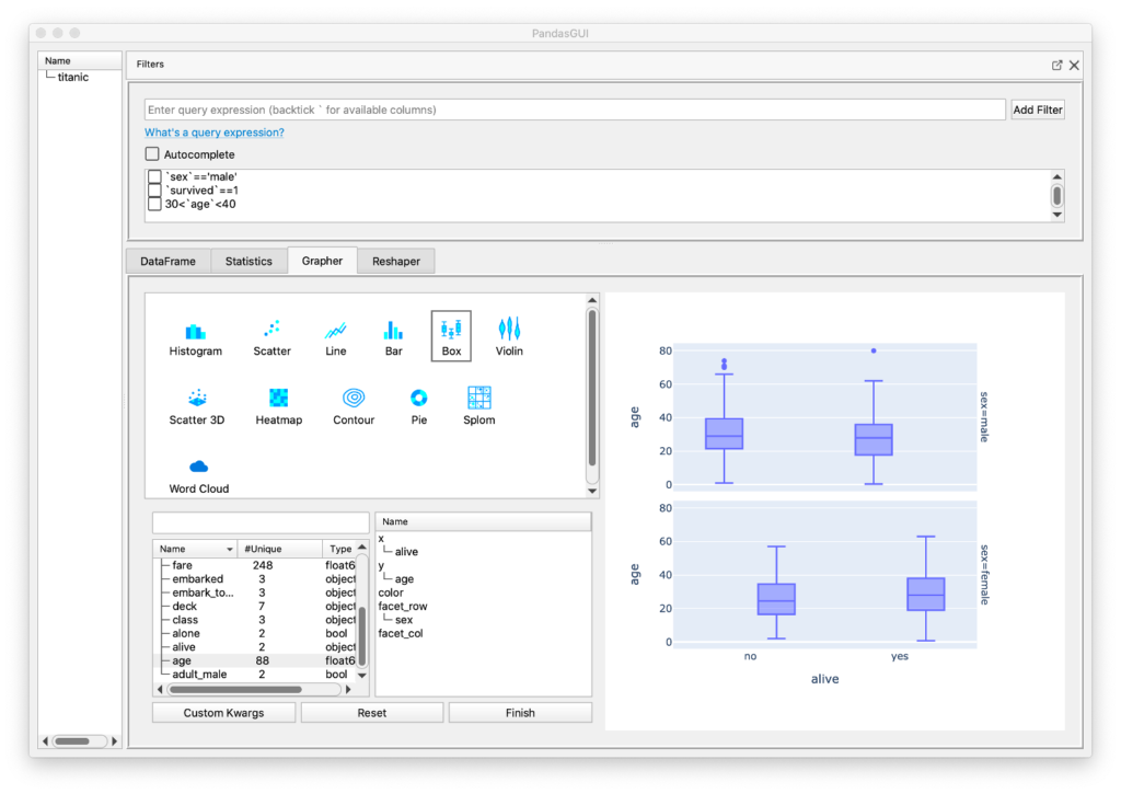【PandasGUIで簡単データ解析】インストールから操作まで - Mickey's Life